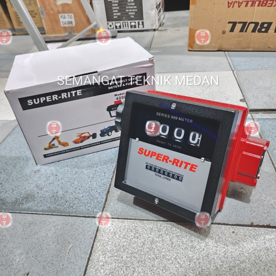 Jual ALAT UKUR MINYAK FLOWMETER FLOW METER 4 DIGIT 1,5" 1.5" 1,5 SUPER ...