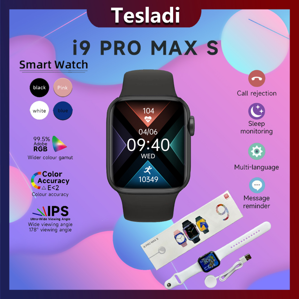 Jual Tesladi Smartwatch i9 Pro Max S fullScreen Series 9 Wireless ...