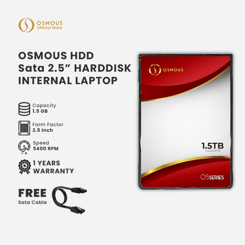 Jual Osmous Hardisk Internal Hdd Laptop 1.5TB Sata 2.5" Hard Disk 1.5TB ...