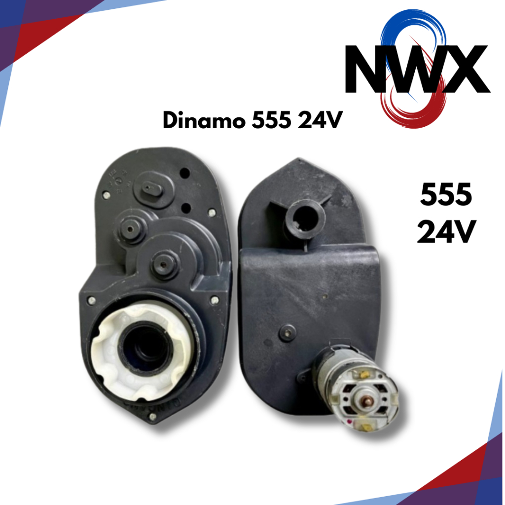 Jual Dinamo dan Gearbox 555 24 Volt Mobil Motor Aki NWX88 Mainan Anak ...