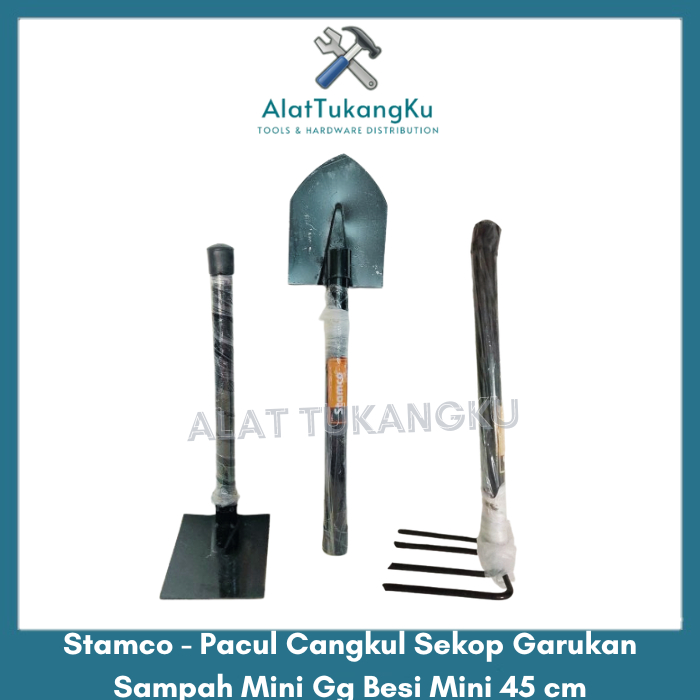 Jual Stamco Sekop Pacul Cangkul Garukan Sampah Mini 40cm / Peralatan ...