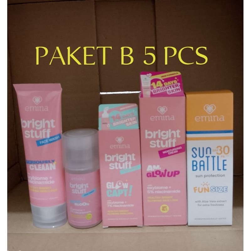 Jual Bisa COD Paket Emina 1 Satu Paket Series Lengkap Komplit Ekonomis ...