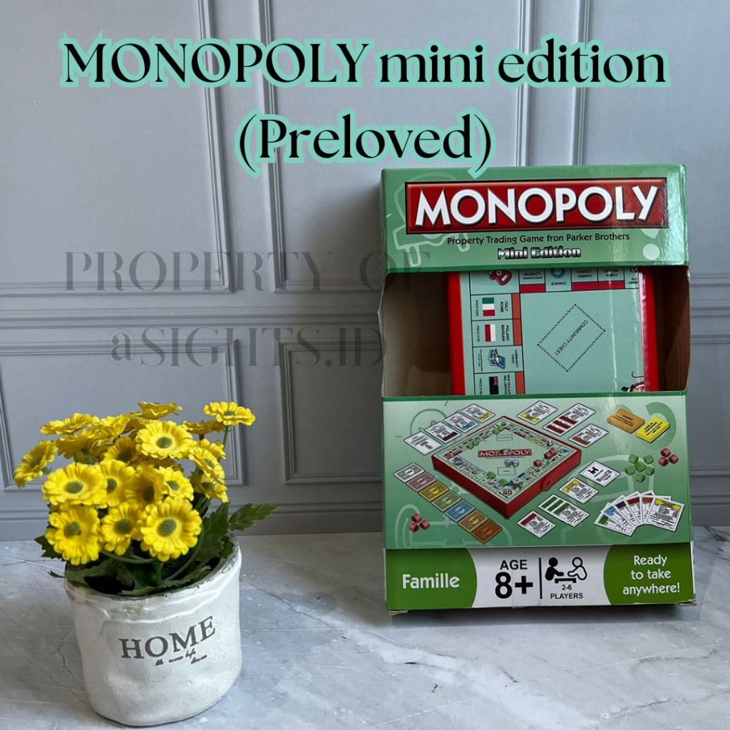 Jual (BACA DESKRIPSI) preloved monopoly game mini edition mainan ...
