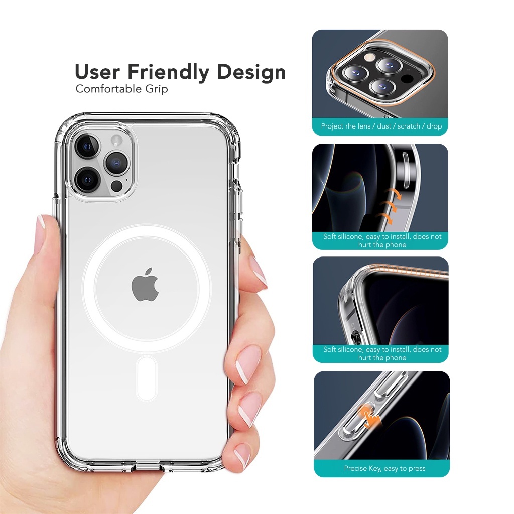 Jual Magsafe Case Untuk Iphone 12 12 Mini 12 Pro 12 Pro max Magnetic ...