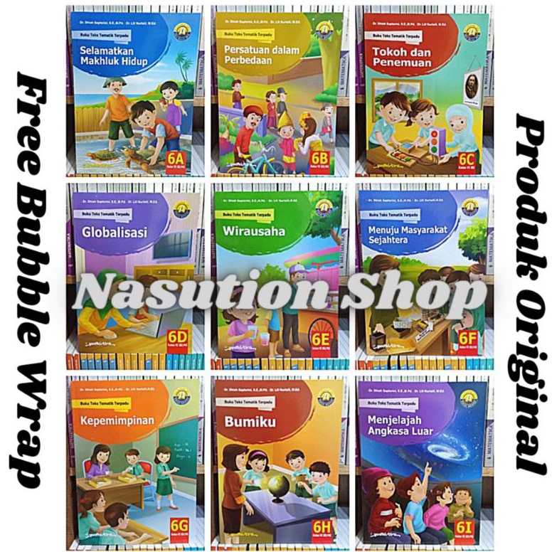 Jual Buku Tematik Terpadu 6A 6B 6C 6D 6E 6F 6G 6H 6I Yudhistira Kelas 6 SD K13 Revisi Original t ...