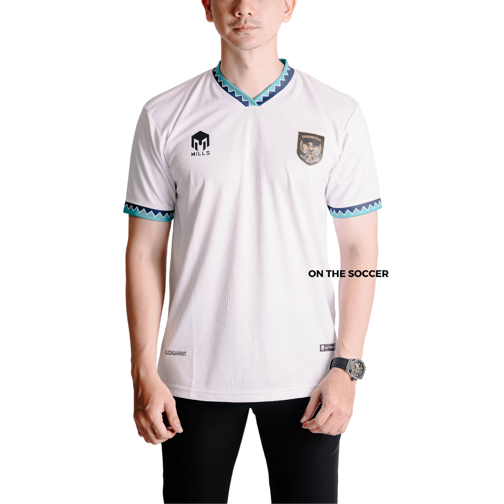Jual Jersey Timnas indonesia Mills Putih Dewasa Big size Over size Pria ...
