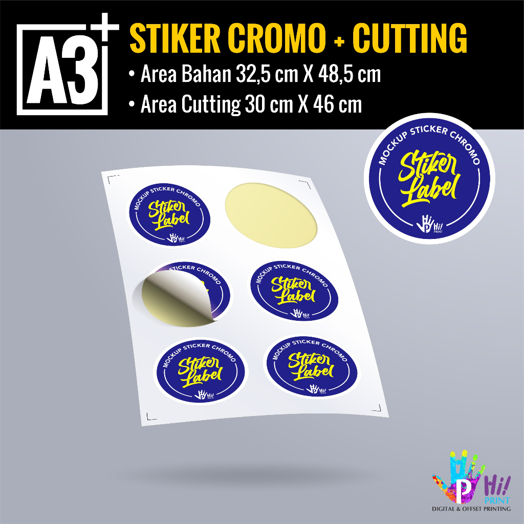 Jual Print / Cetak Stiker Label Chromo A3 CUT / Cetak Label Kemasan ...