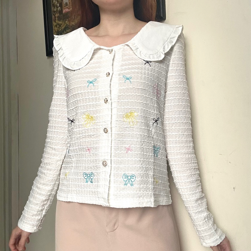 Jual Ledy Top atasan BKK blouse kemeja wanita Korean style by biel the ...