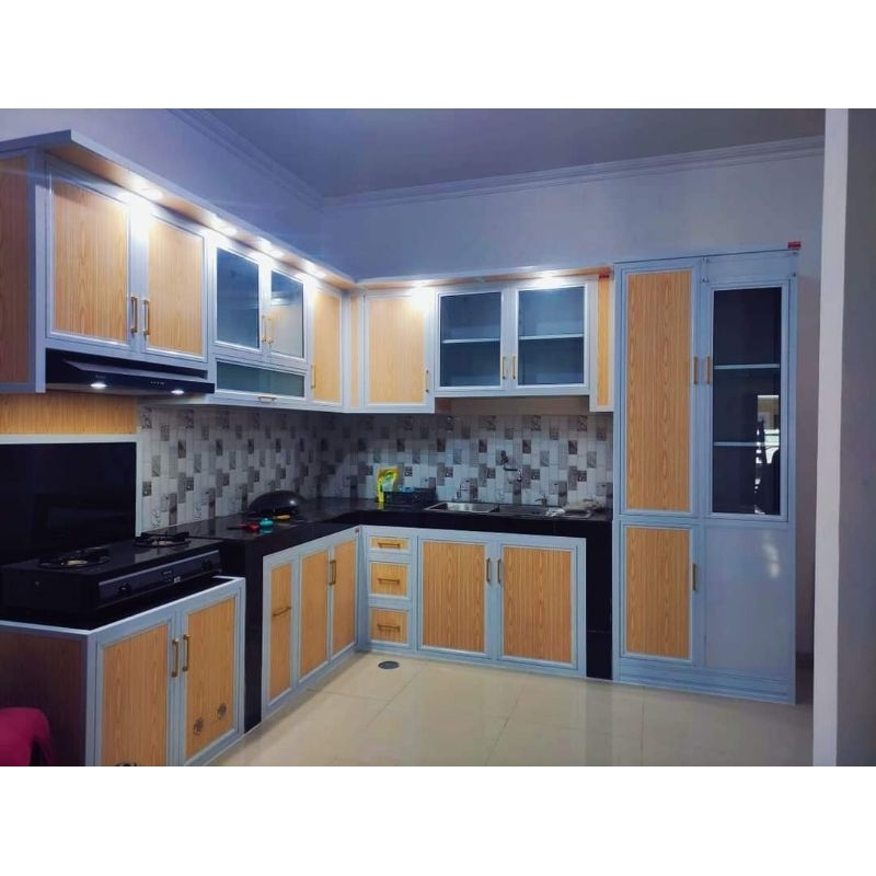 Jual KITCHEN SET ALUMUNIUM/LEMARI DAPUR ALUMUNIUM/ANTI RAYAP/ANTI ...