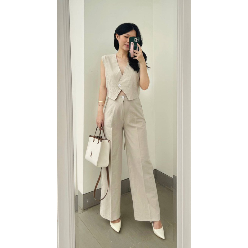 Jual Kyun Hee Set Setelan Oneset Vest Formal Casual Wanita | Shopee ...