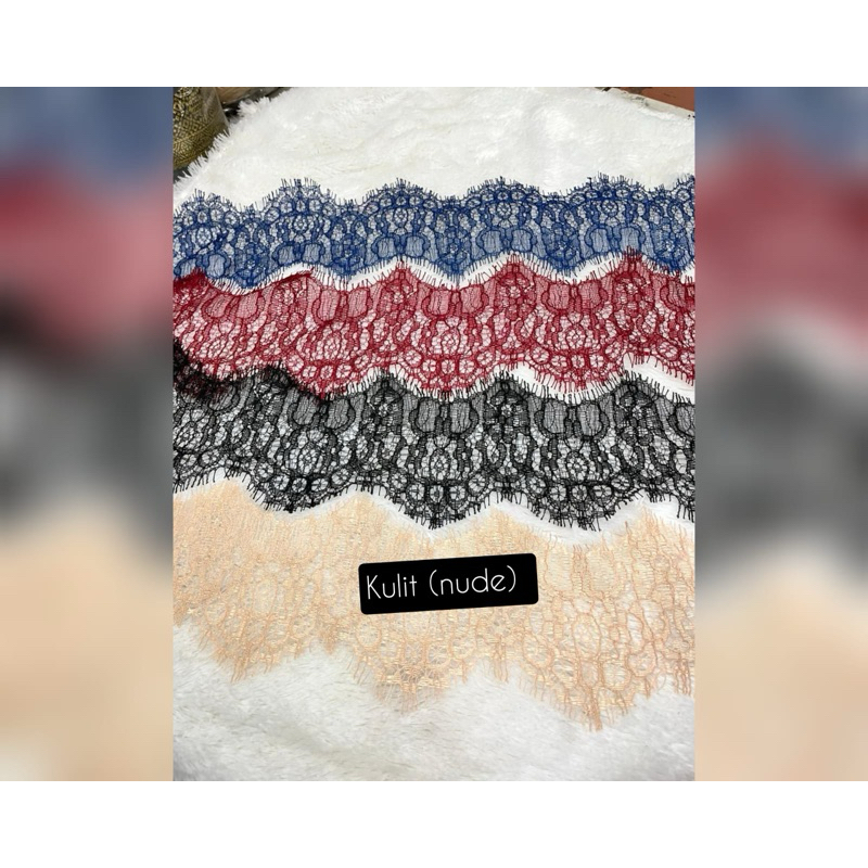 Jual RENDA KUMIS , RENDA PINGGIRAN // Brokat renda || renda murah ...