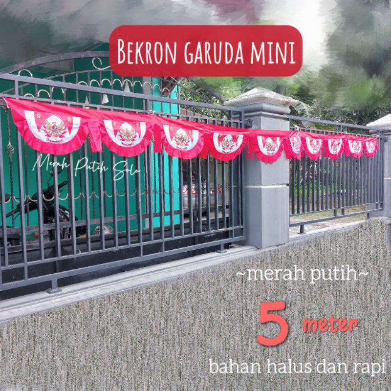 Jual Bekron Merah Putih Mini / Background Garuda Merah Putih Mini ...