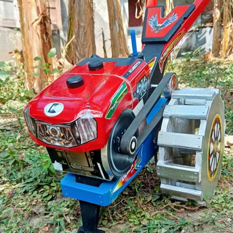 Jual Mainan Anak Traktor Kayu | Miniatur Traktor Bajak Sawah Edukatif ...