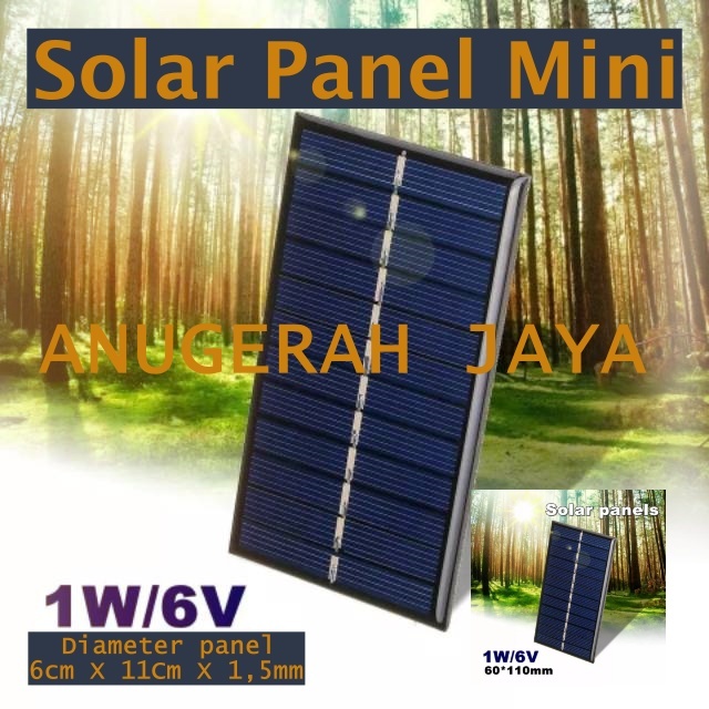 Jual modul solar cell panel surya mini 6v 1w 200ma solar panel | Shopee ...