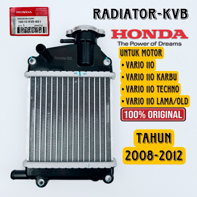 Jual ORIGINAL RADIATOR KVB VARIO 110 KARBU, VARIO 110 TECHNO, VARIO 110 ...