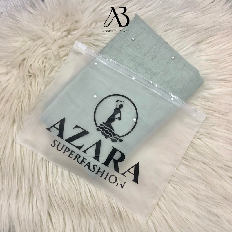 Jual ABABIL SCARVES ~ HIJAB PARIS SWAROVSKY TASEL POUCH AZARA|| SEGI ...
