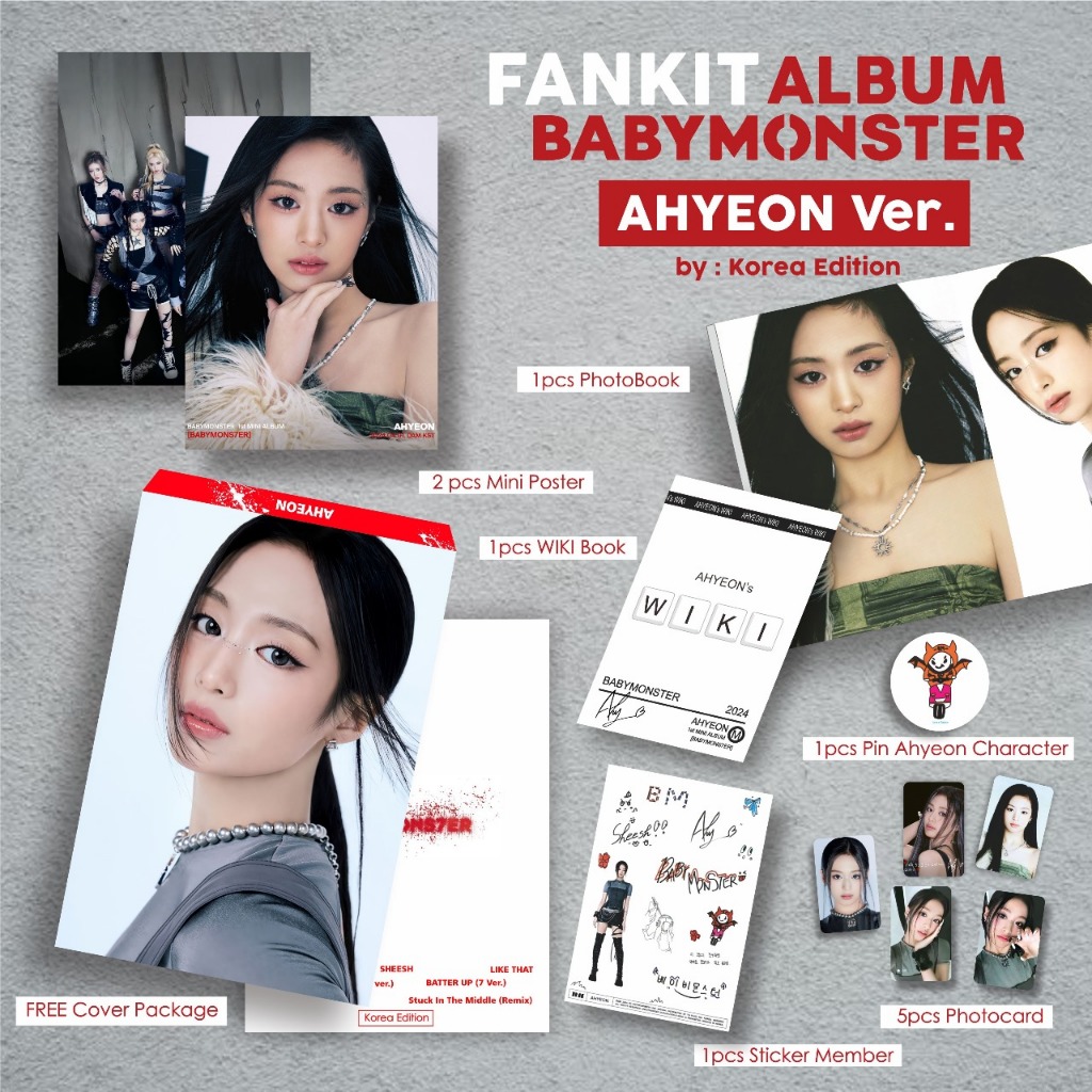Jual Fankit Album BABY MONSTER Sheesh Member Version Ahyeon Ruka ...