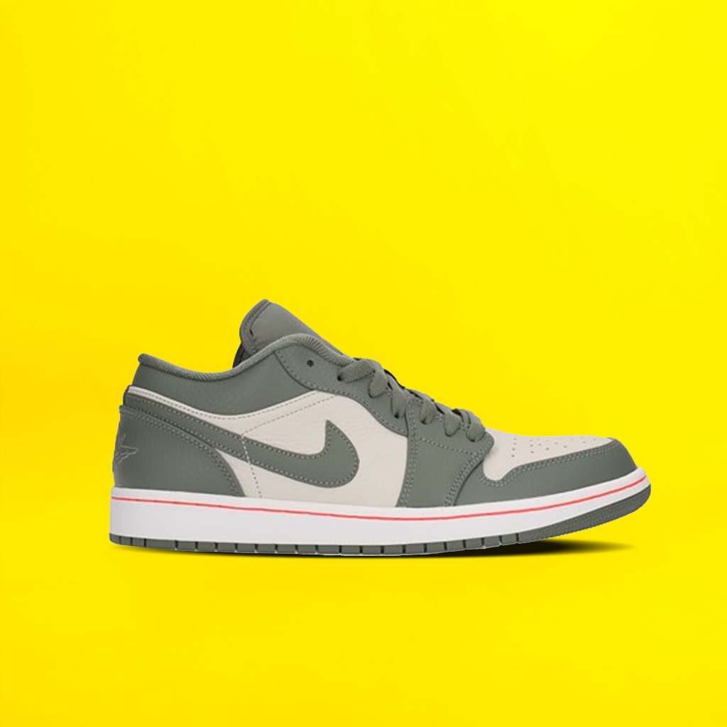 Jual Sepatu Air Jordan 1 Low Military Themed Bean Paste Olive Green ...