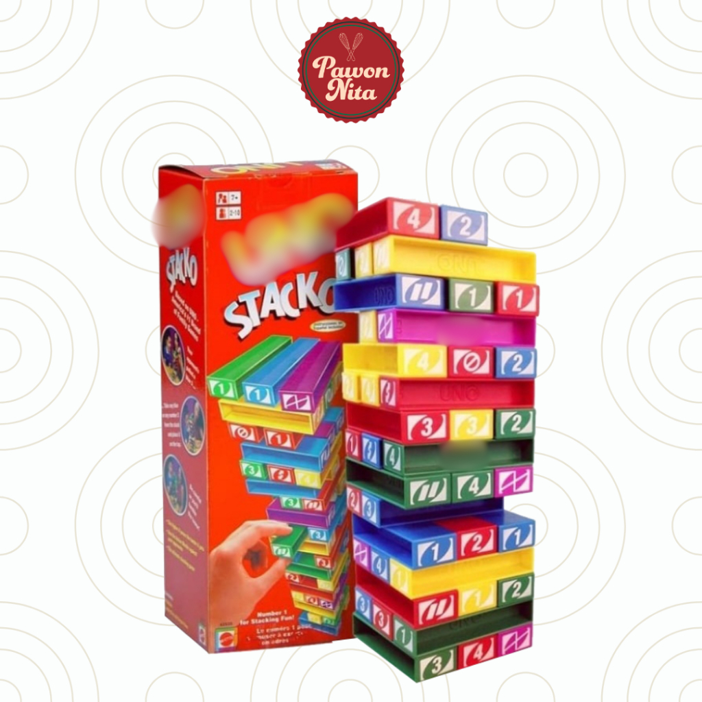 Jual Board Game Balok Susun Stacko Menara Susun | Mainan Kelompok Board ...