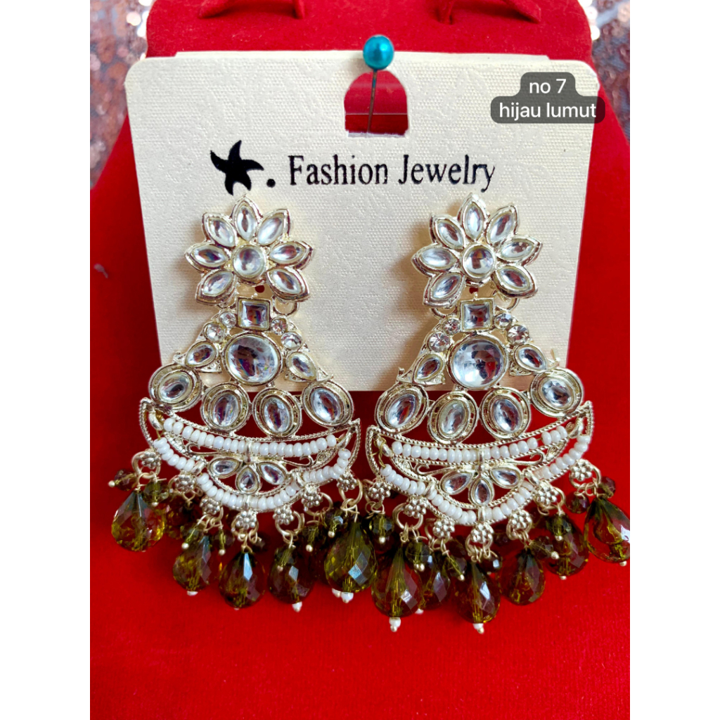 Jual anting/anting india/anting wanita/aksesoris india | Shopee Indonesia