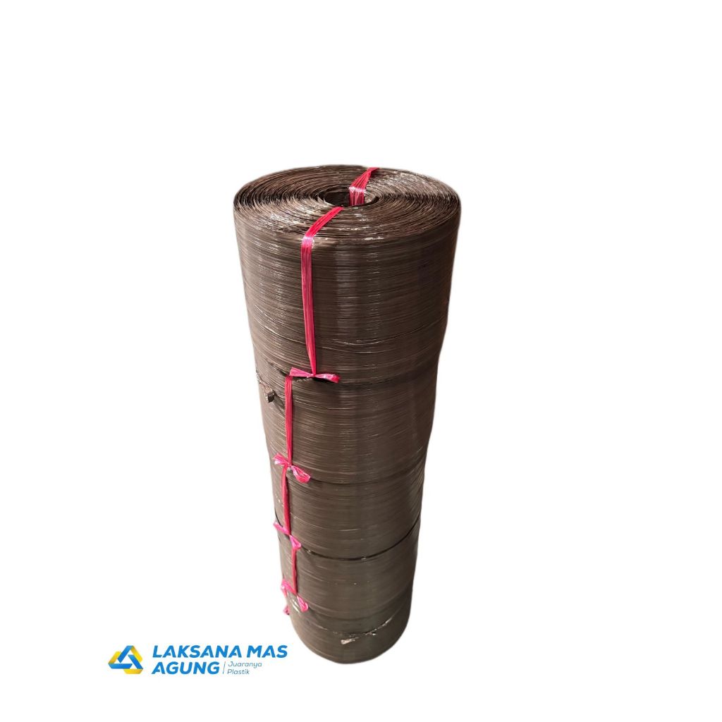 Jual Tali Rafia Plastik Roll Besar Kapuk Mas Warna Coklat Ukuran ±5kg ...