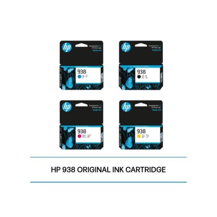 Jual Tinta Hp 938 Ink Cartridge Black Cyan Magenta Yellow Original For ...