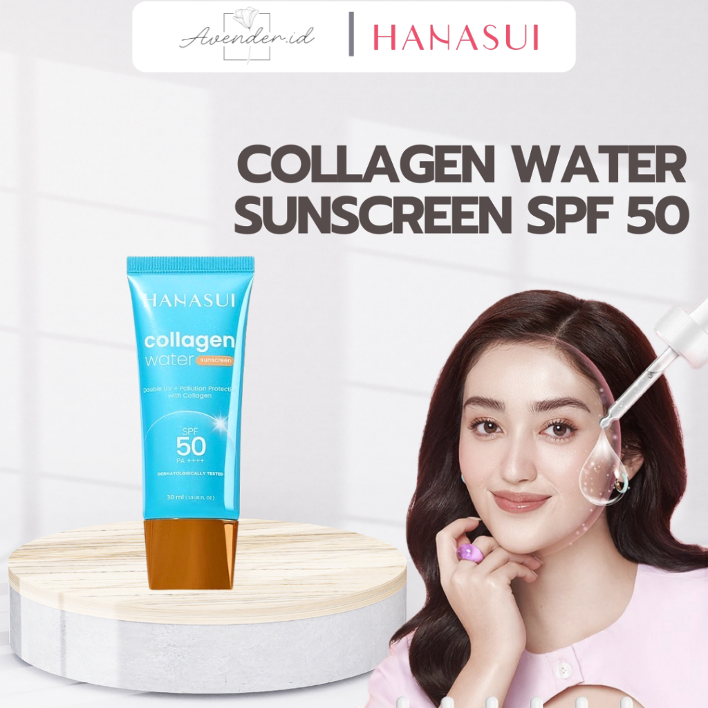 Jual (GET 1 GIFT) HANASUI Sunscreen Collagen Water SPF 50 PA++ ...