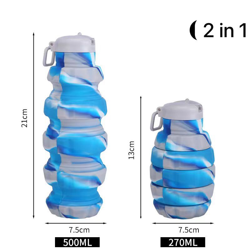 Jual SBY Botol Lipat Air Minum 700ml Silikon Tempat Minuman Portable ...