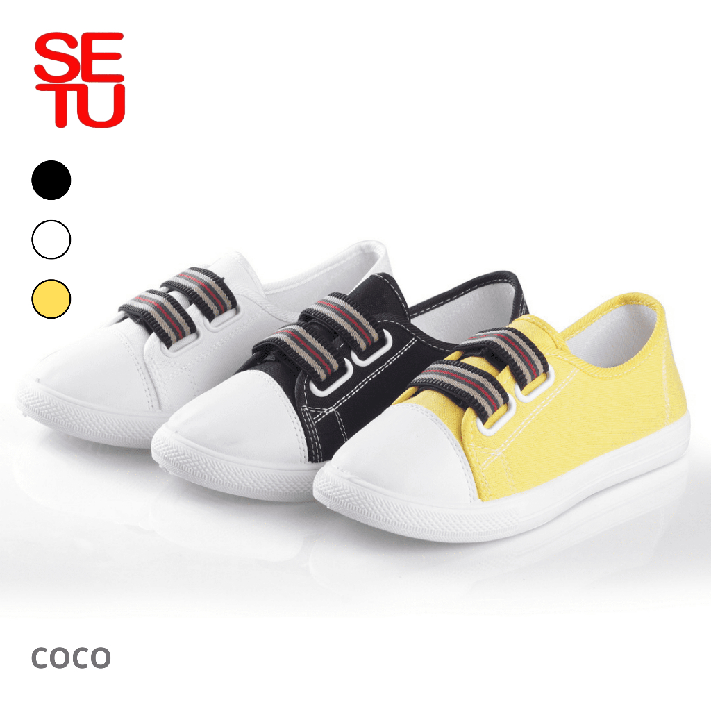 Jual SETU Coco Free Kotak Sepatu Wanita Tanpa Tali Ikat Sneakers ...
