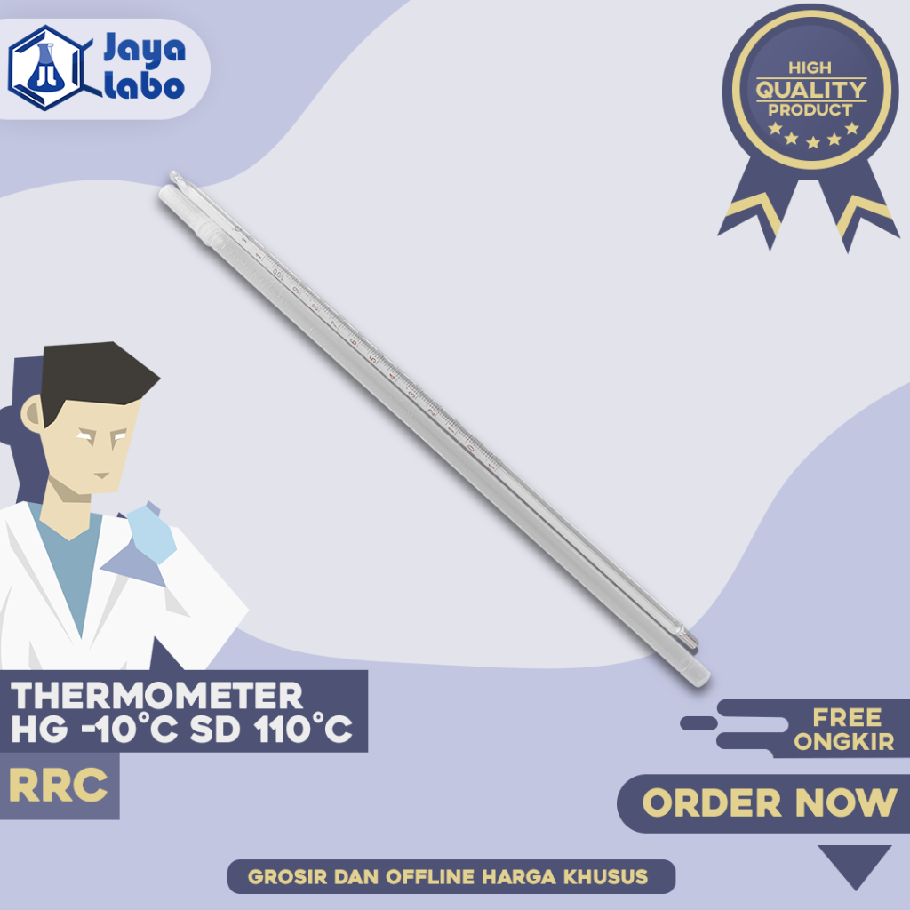 Jual Thermometer Hg -10 sd 110 'C / Thermometer Batang Kaca | Shopee ...