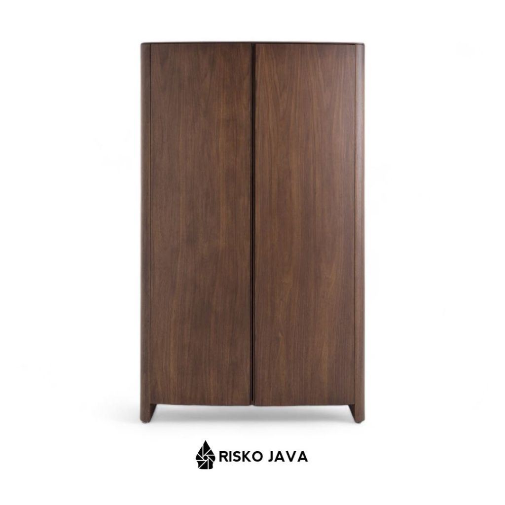 Jual Almari Pakaian Kayu Jati / Lemari Minimalis 2 Pintu / Almari Laci ...