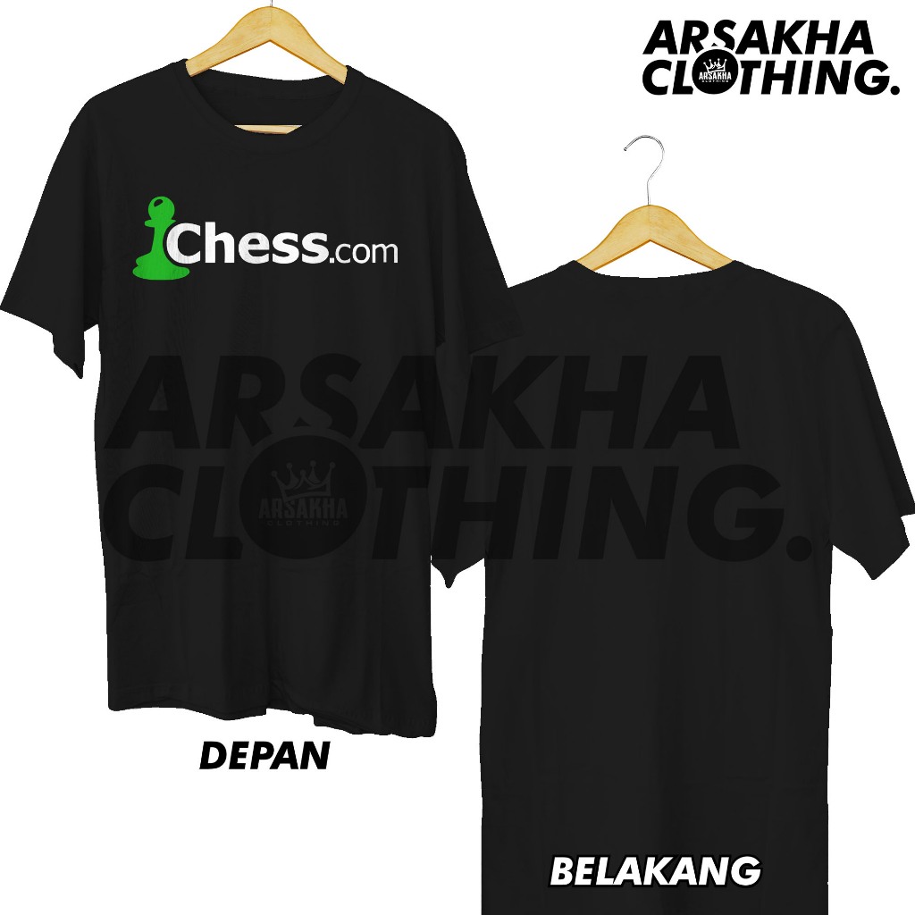 Jual Kaos Chess Com Permainan Catur Online Gamer Baju Distro Katun ...