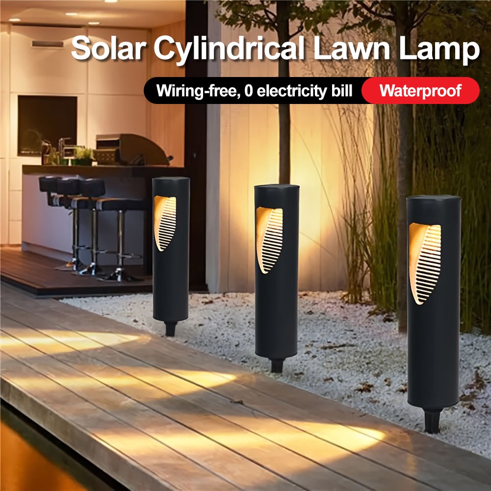 Jual Lampu Rumput Surya Lampu Tanah Led Silinder Taman Cocok Untuk ...