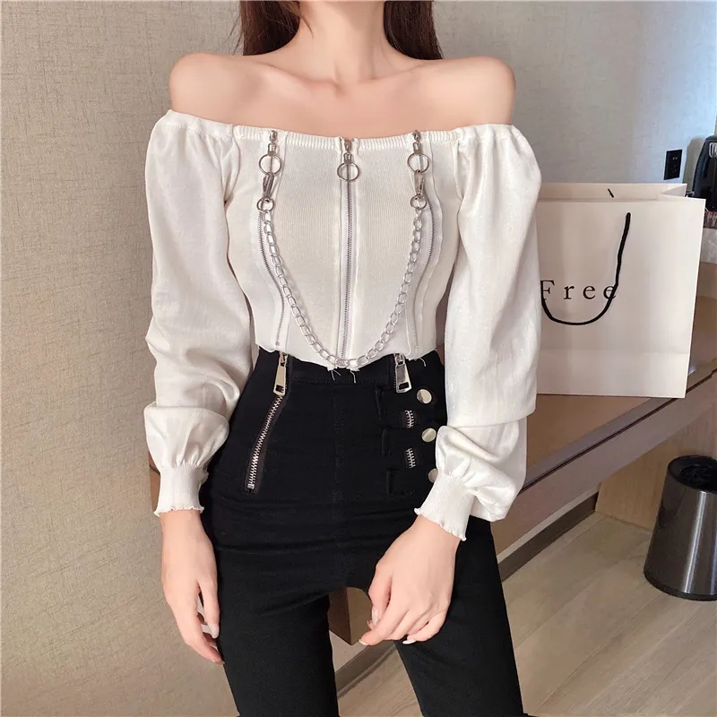 Jual [Enamor] Kemeja Tricot Wanita Elegan Model Terbaru Musim Gugur ...