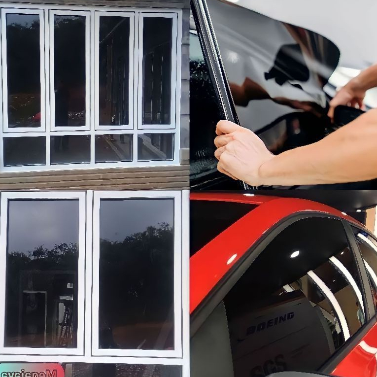 Jual Stiker Kaca Film / Stiker Kaca / Kaca film Mobil Mengurangi Panas L-152 Cm x P- 50 Cm ...