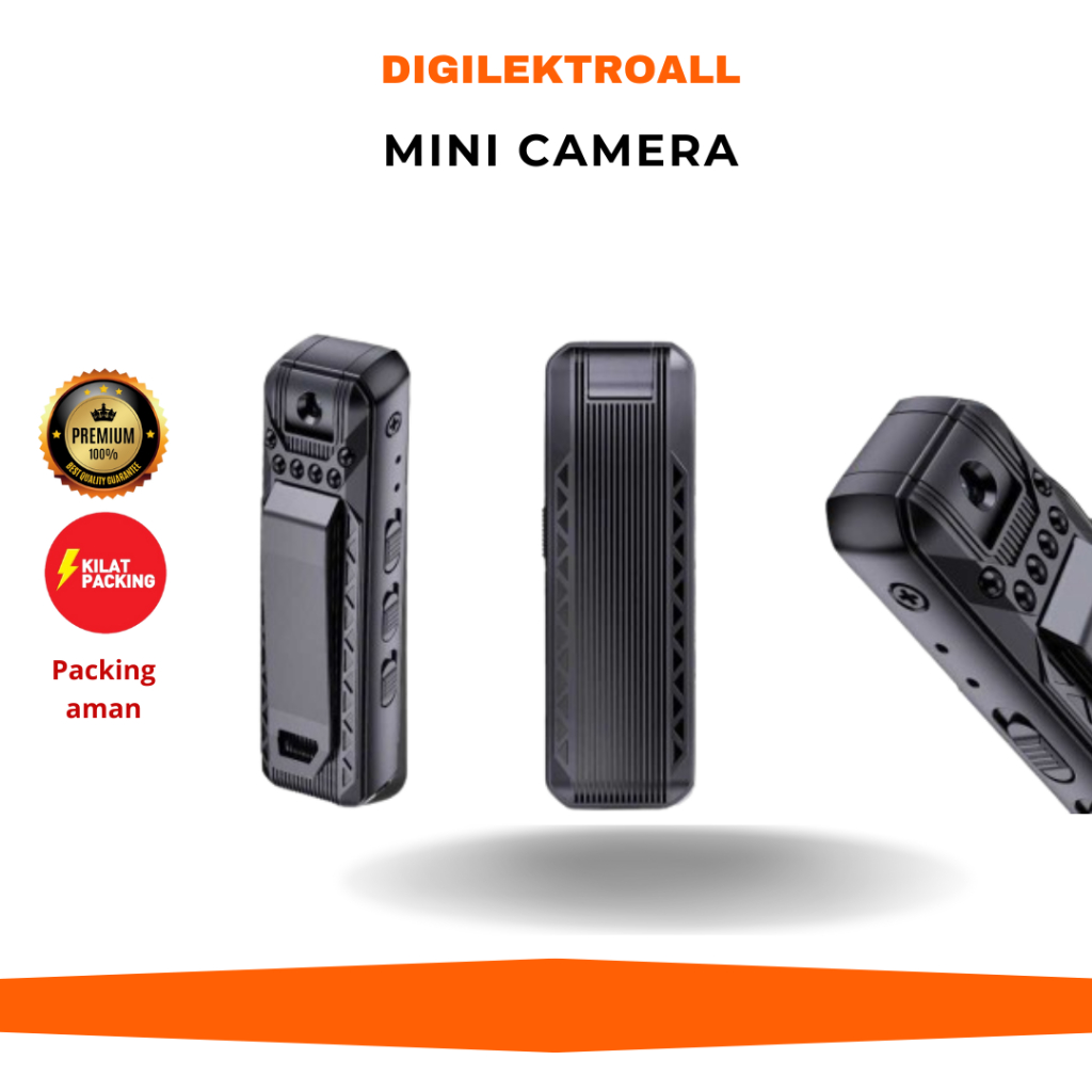 Jual Body Cam Mini Camera Full HD 1080P Rotating Lens 400mAh Kamera ...