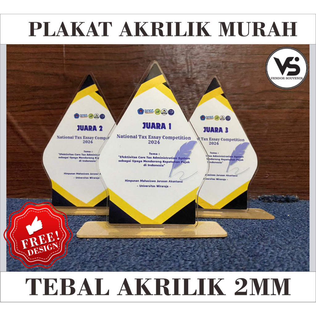 Jual PLAKAT KKN AKRILIK CUSTOM STIKER KETEBALAN 2MM VANDEL KKN AKRILIK ...