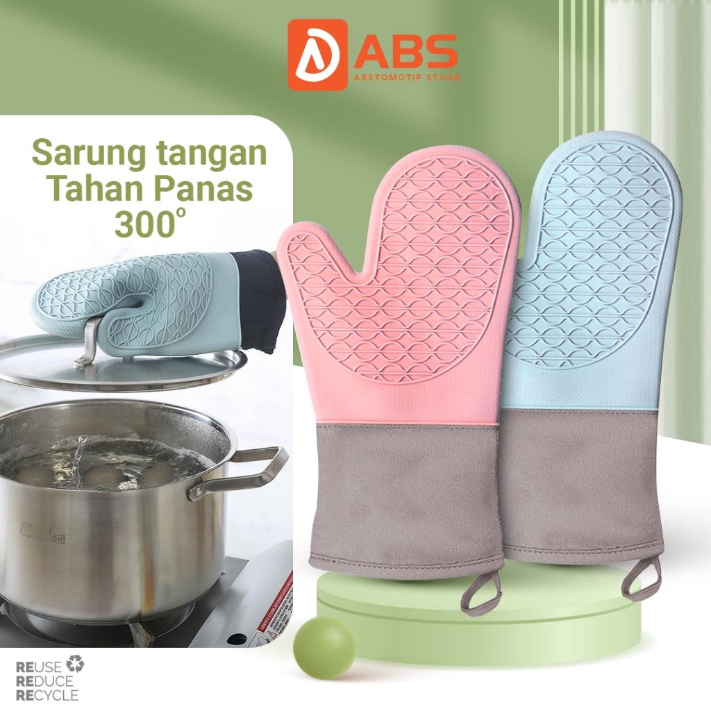Jual ABS Sarung Tangan Silikon Anti Panas Cocok Untuk Oven / Microwave ...
