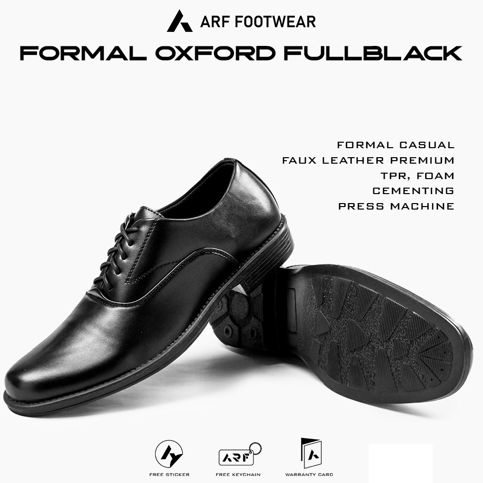 Jual ARF Formal Oxford FullHitam Sepatu Pantofel Pria Formal Original ...