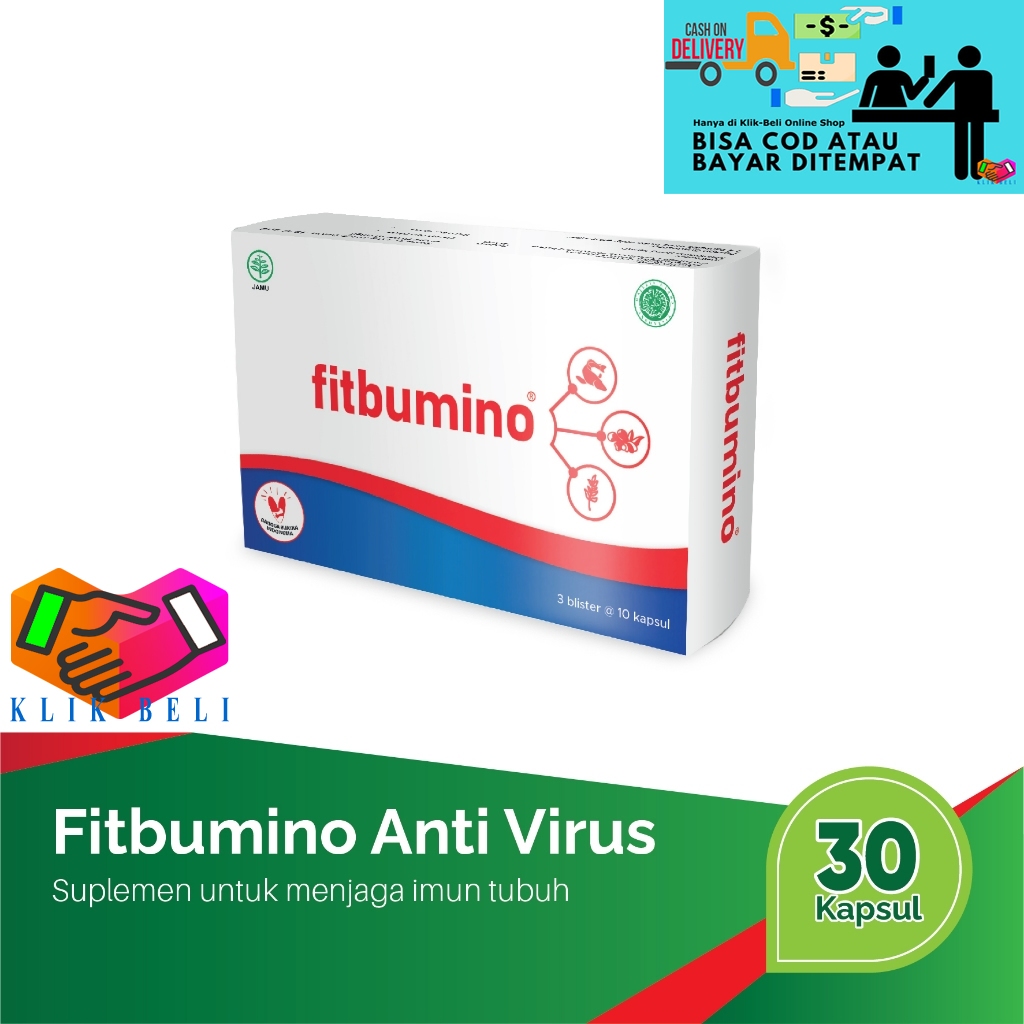 Jual Fitbumino Suplemen Multivitamin Ekstrak Ikan Gabus Albumin Immune ...
