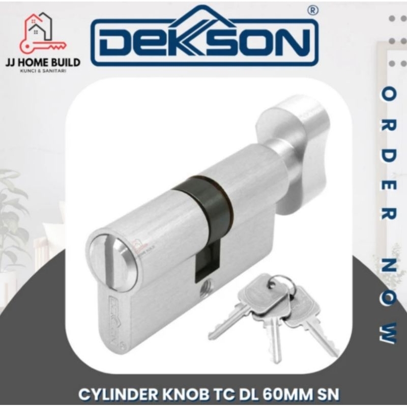 Jual Cylinder Kunci Knob DEKKSON CYL TC DL 60MM SN/Cylinder Engkol Dekson | Shopee Indonesia