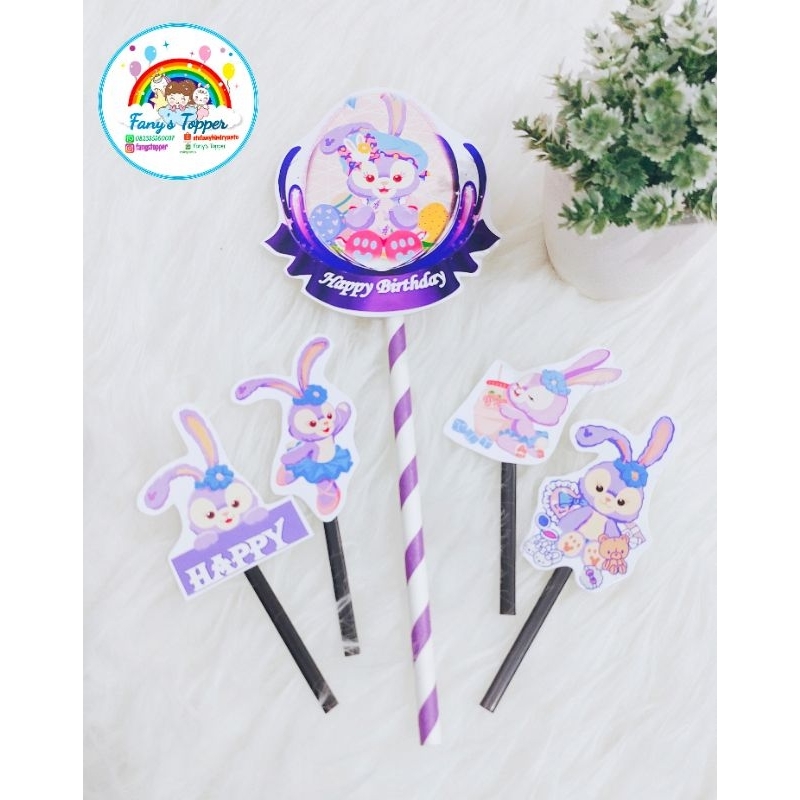 Jual ( Free Custom Nama ) Topper Stella Lou Topper Lina Bell topper ...