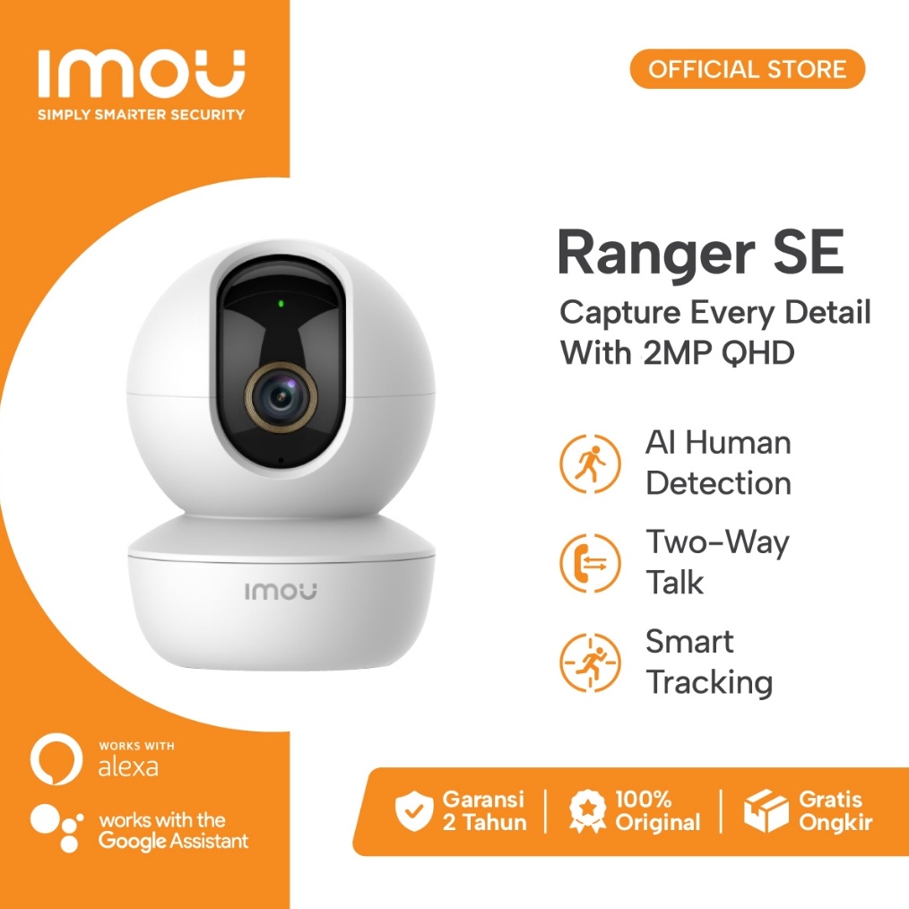 Jual KODE G13C Imou Ranger SE Pan and Tilt Camera CCTV IP Indoor 18P Human Detection and Two Way ...