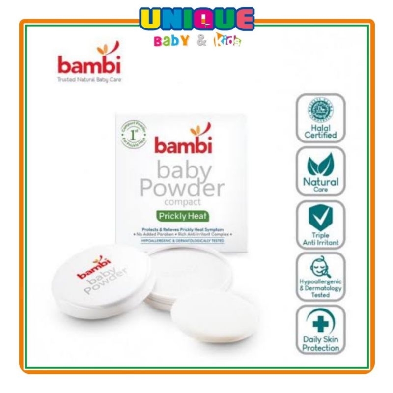 Jual Bambi Baby Compact Powder Bedak Padat & Reffil 40g | Shopee Indonesia