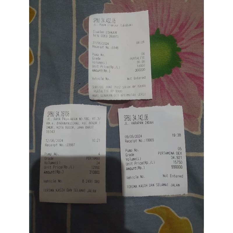 Jual cetak nota pom bensin custom versi seperti gambar | Shopee Indonesia