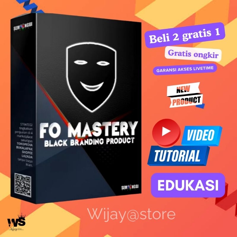 Jual fake order FO MASTERY black randing produk ( berisi video edukasi ...