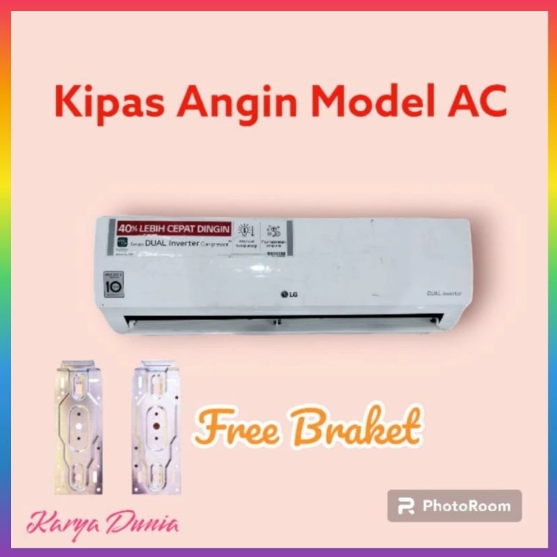 Jual KIPAS ANGIN MODEL AC INDOOR 2PK/MESIN ORIGINAL/UNIT TINGGAL PAKAI ...