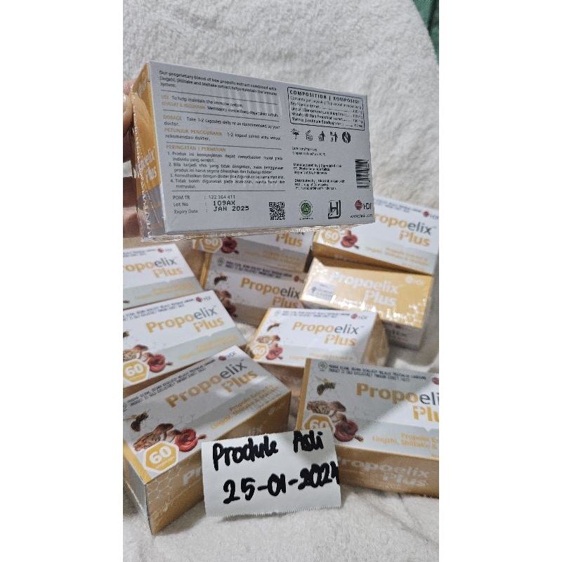 Jual PROPOELIX PLUS 60 CAPS (FREE HAND CREAM) | Shopee Indonesia
