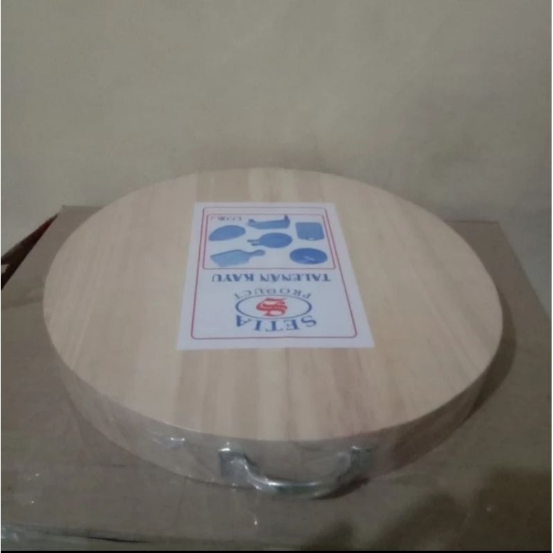 Jual TALENAN KAYU SUPER TEBAL BULAT DIAMETER 30 CM 25 CM / TALENAN KAYU ...