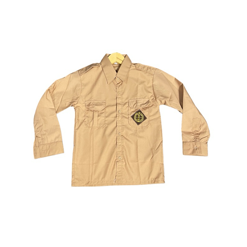 Jual pulapaq store Baju Pramuka Penggalang Lengan PANJANG LAKI Seragam Sekolah SD SMP SMA Coklat ...